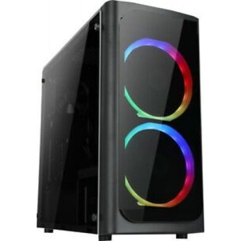 BOITIER GAMER RAIDMAX NEON 2FAN RGB ventilo